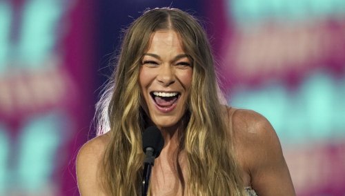 LeAnn Rimes Stuns in Sheer Plunging Curve-Hugging Dress, ‘Sinks Teeth ...