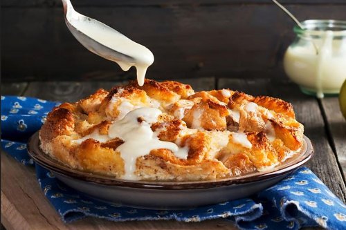 Browned Butter Bread Pudding Recipe With Melted Ice Cream Sauce | Flipboard