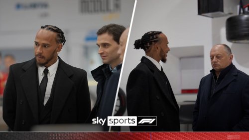 FIRST LOOK! Lewis Hamilton's first day at Ferrari | Flipboard