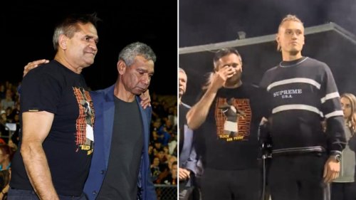 Nicky Winmar’s powerful moment at Victoria Park as Collingwood captain ...