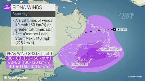 Fiona becomes ‘most intense storm on record’ to slam into Atlantic ...