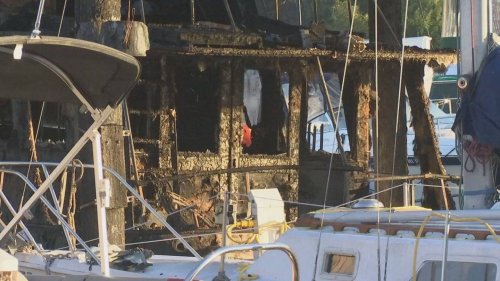 Crews cleaning fuel spill after 3 boats burn in marina fire near Seward ...