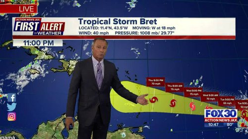 Tropical Storm Bret Forms In Atlantic Is Expected To Intensify Into A