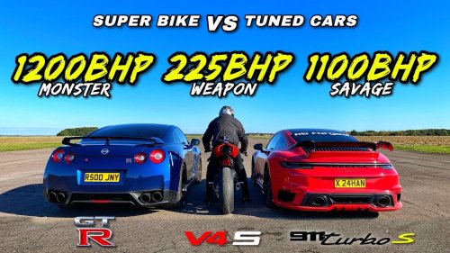 1,000-HP 911 Turbo S, GT-R Race a Ducati; the Superbike Runs 10s, Backs ...