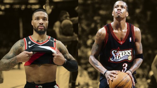 “Everybody wore Iversons” - Damian Lillard on looking up to Allen Iverson growing up | Flipboard