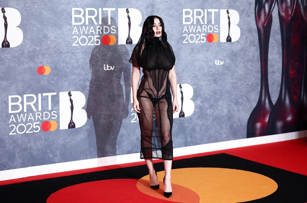 Charli XCX Jokes ‘We’re in the Era of Free the Nipple’ in Stunning, Sheer Dress at 2025 BRIT ...