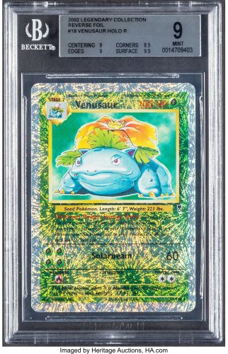 Pokémon TCG: Legendary Collection Venusaur On Auction At Heritage ...