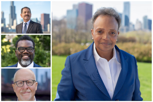 Lightfoot Trails Chuy García Brandon Johnson And Paul Vallas In New