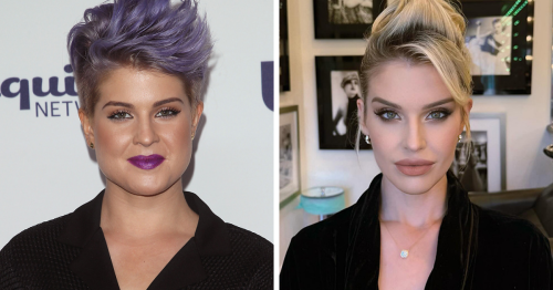 Kelly Osbourne oozes class in sophisticated black gown as she joins the ...