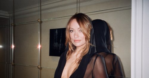 Olivia Wilde On Her Sheer Saint Laurent Look At Paris Fashion Week