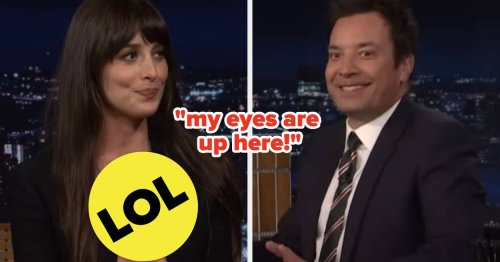 Dakota Johnson Appeared On “The Tonight Show” In A Super Low-Cut Mini ...