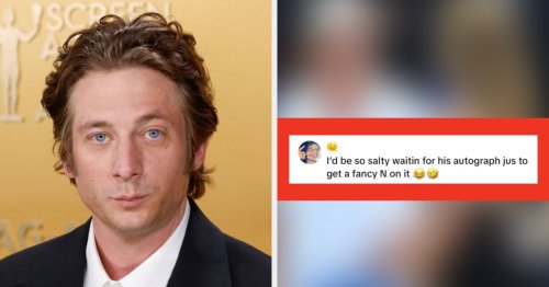 Jeremy Allen White's Signature Has The Internet In A Complete State Of ...