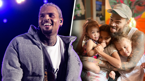 Chris Brown shares adorable rare snap of his three kids together ... Chris Brown shares adorable rare snap of his three kids together ...