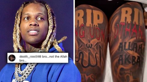 Is Lil Durk Muslim? New tattoo of religious declaration sparks ...
