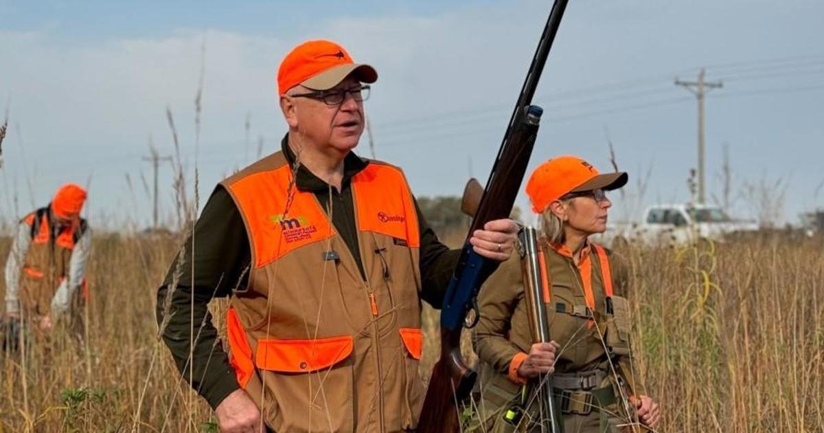 Walz goes pheasant hunting with his own Beretta as campaign makes ...