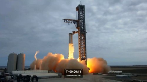 SpaceX Starship Conducts 33 Raptor Engine Static Fire Test | Flipboard SpaceX Starship Conducts 33 Raptor Engine Static Fire Test | Flipboard