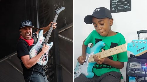 Tom Morello praises 10-year-old guitarist Ludovick Tshiswaka: "Some of the best guitar playing I ...