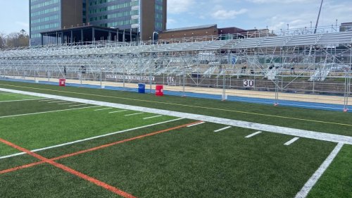 Construction of Saint Mary’s University pop-up stadium is underway ...