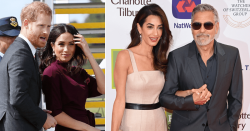 Prince Harry and Meghan Markle's close pals George and Amal Clooney ...