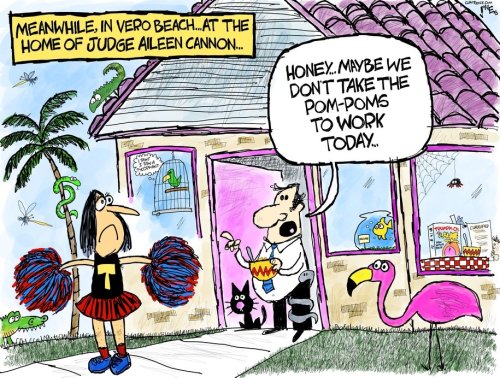 Cartoon: Judge Aileen Cannon getting ready for work today | Flipboard