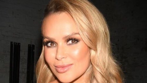 Amanda Holden, 54, looks sensational in a racy sheer black dress as she ...