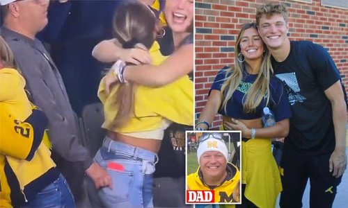 Father of Michigan QB JJ McCarthy is slammed online after ESPN cameras ...