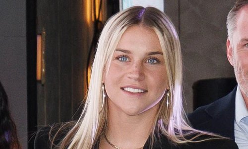 Lioness Alessia Russo scores a fashion goal as she wows in a plunging ...