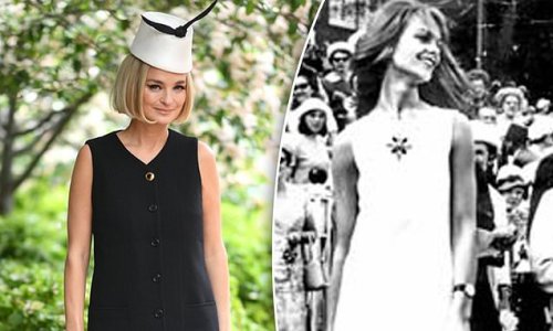 Swinging Sixties! Socialite and influencer Nadia Fairfax is all legs as ...
