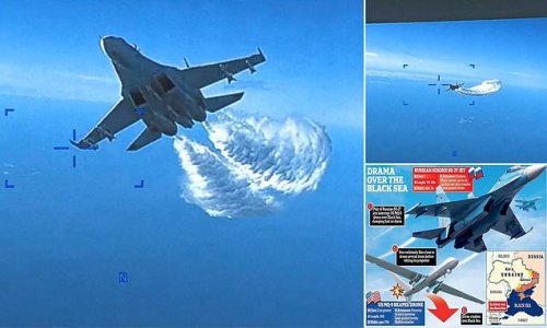 Watch Russian fighter plane crash into US Reaper drone, clip its ...