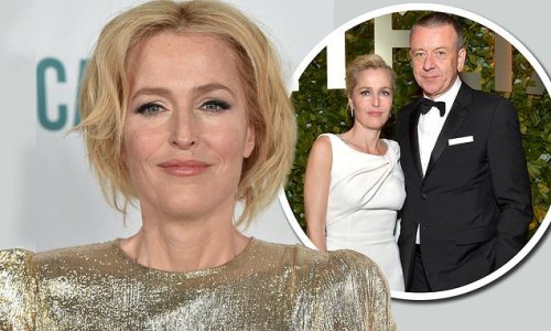 Gillian Anderson reveals living with her partner Peter Morgan would ...