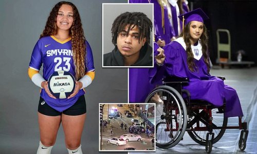 Teen volleyball player who had both her legs amputated after she was ...
