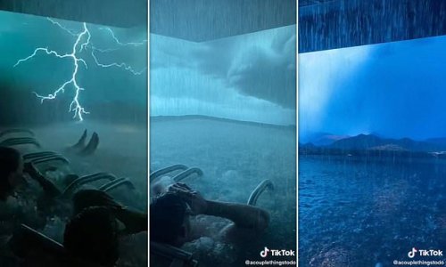 Italian spa goes viral on TikTok for its THUNDERSTORM simulation pool ...
