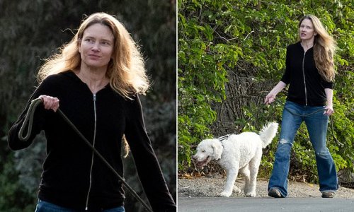 Elon Musk's ex-wife Justine Wilson is seen walking her dog days before ...