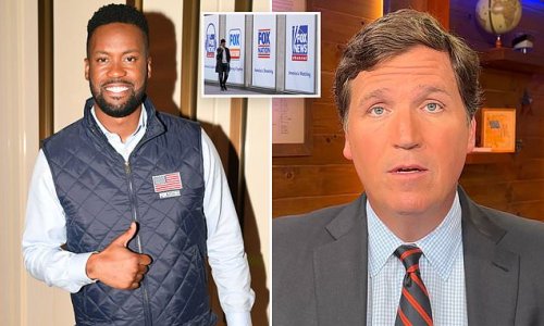 Lawrence Jones is named as Tucker Carlson's next rotating replacement - as a rival channel pulls ...