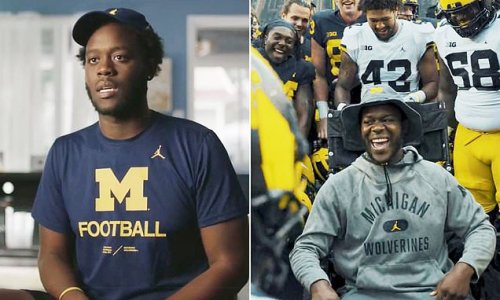 Michigan Wolverines fan and former prized recruit Dametrius Walker ...