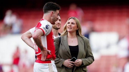 Declan Rice and girlfriend Lauren Fryer enjoy a rare public outing ...