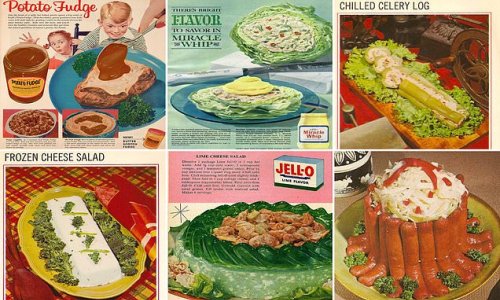 Adverts from the 1950s reveal the stomach-churning dinner party meals you would NEVER want to ...