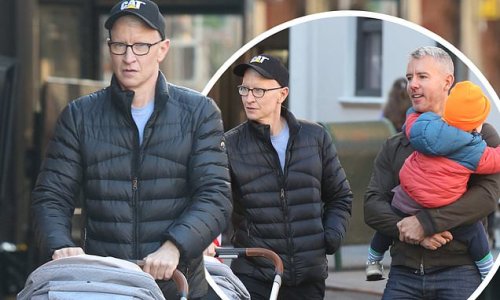Anderson Cooper is every bit the doting dad on New York outing with ...