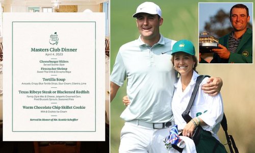 REVEALED: Scottie Scheffler's Masters Champions dinner menu is released ...