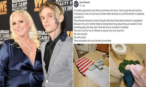 Aaron Carter's mom releases shocking pictures of his 'death scene ...