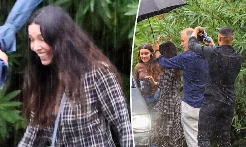 James Packer's ex-wife Erica looks glam in a chic dress as she and the ...