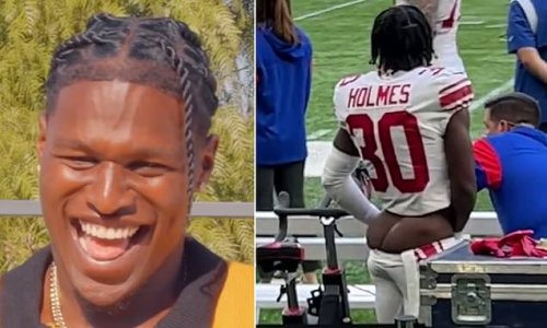 New York Giants' Darnay Holmes finally breaks his silence on THAT viral ...