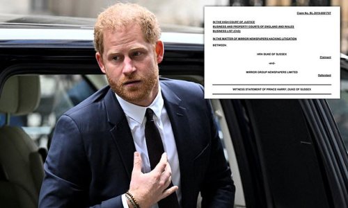 Prince Harry statement in full: Duke's extraordinary witness evidence ...