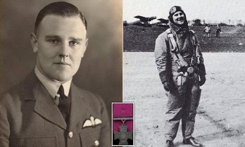 Incredibly rare Victoria Cross medal given to an RAF WWII pilot who ...