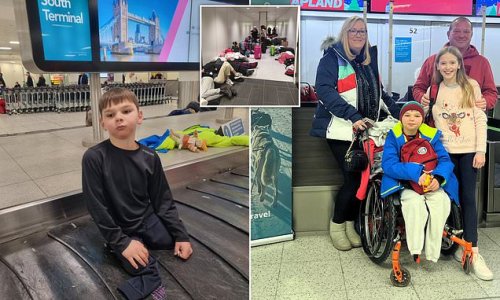 Brave eight-year-old boy who lost both legs from being abused by his ...