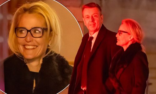PICTURE EXCLUSIVE: Reunited couple Gillian Anderson and Peter Morgan ...