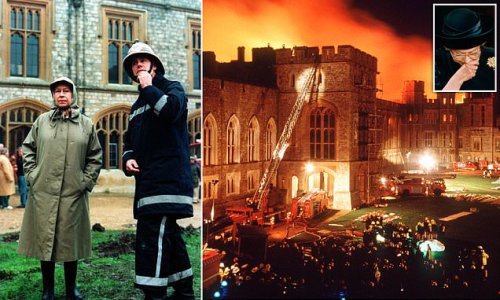Thirty years ago, as Windsor Castle caught fire: The Queen put her hand ...
