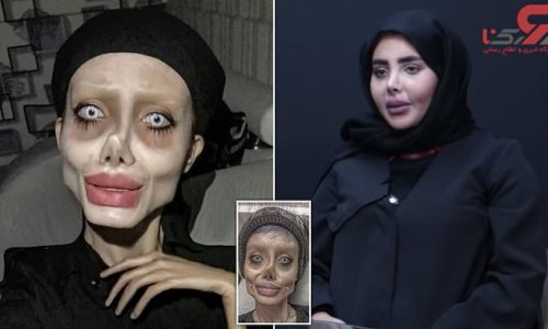'Zombie' Angelina Jolie shows her REAL face in Iranian TV interview ...