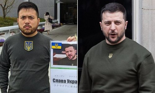 Japanese Volodymyr Zelensky 'lookalike' turns up to graduation in the ...