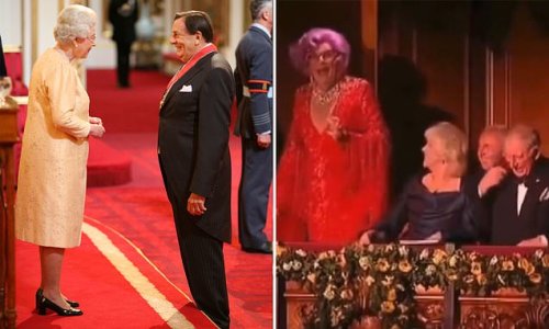 Barry Humphries and his royal connection: How the Dame Edna star and ...